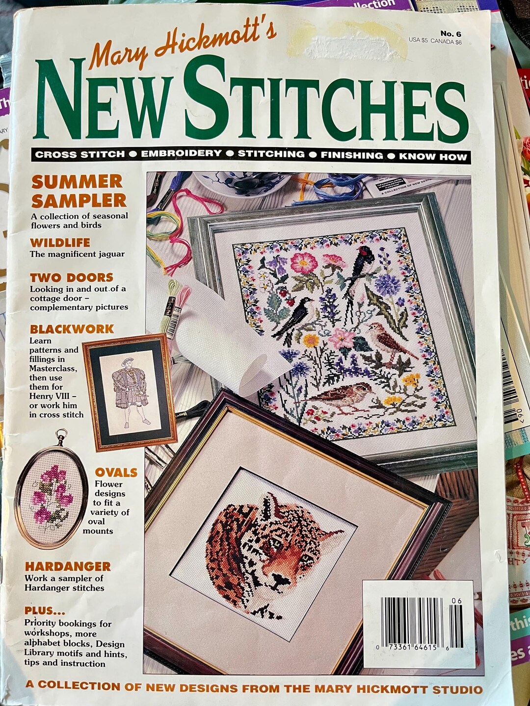 Mary Hickmott’s New Stitches - UK Magazine - 1993 - Etsy