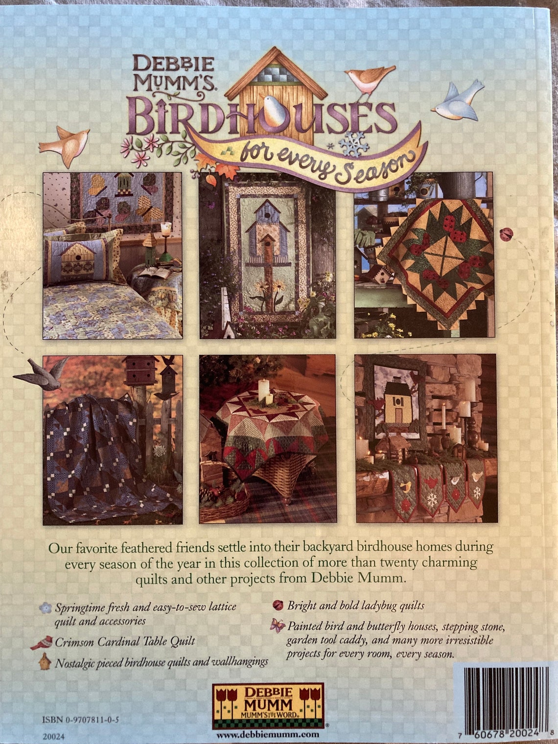 Debbie Mumm Mumms the Word Birdhouses for Every Season Book Quilting ...
