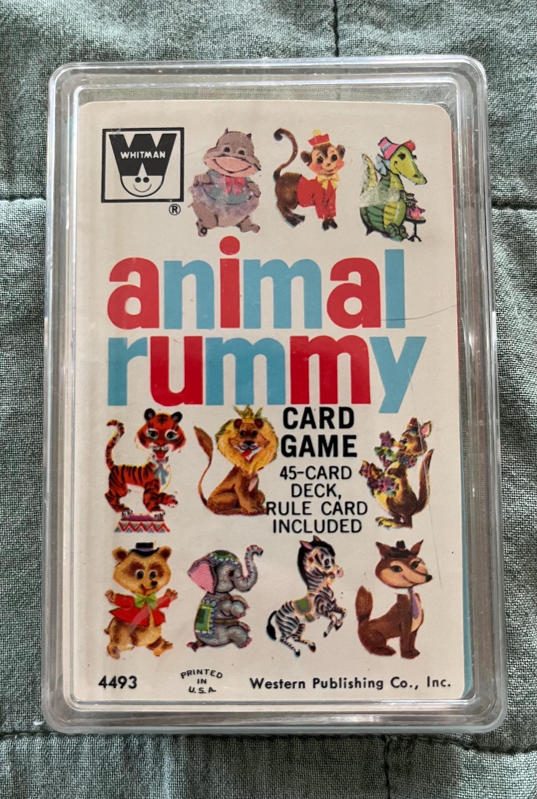 Vintage ANIMAL RUMMY Card Game - Etsy
