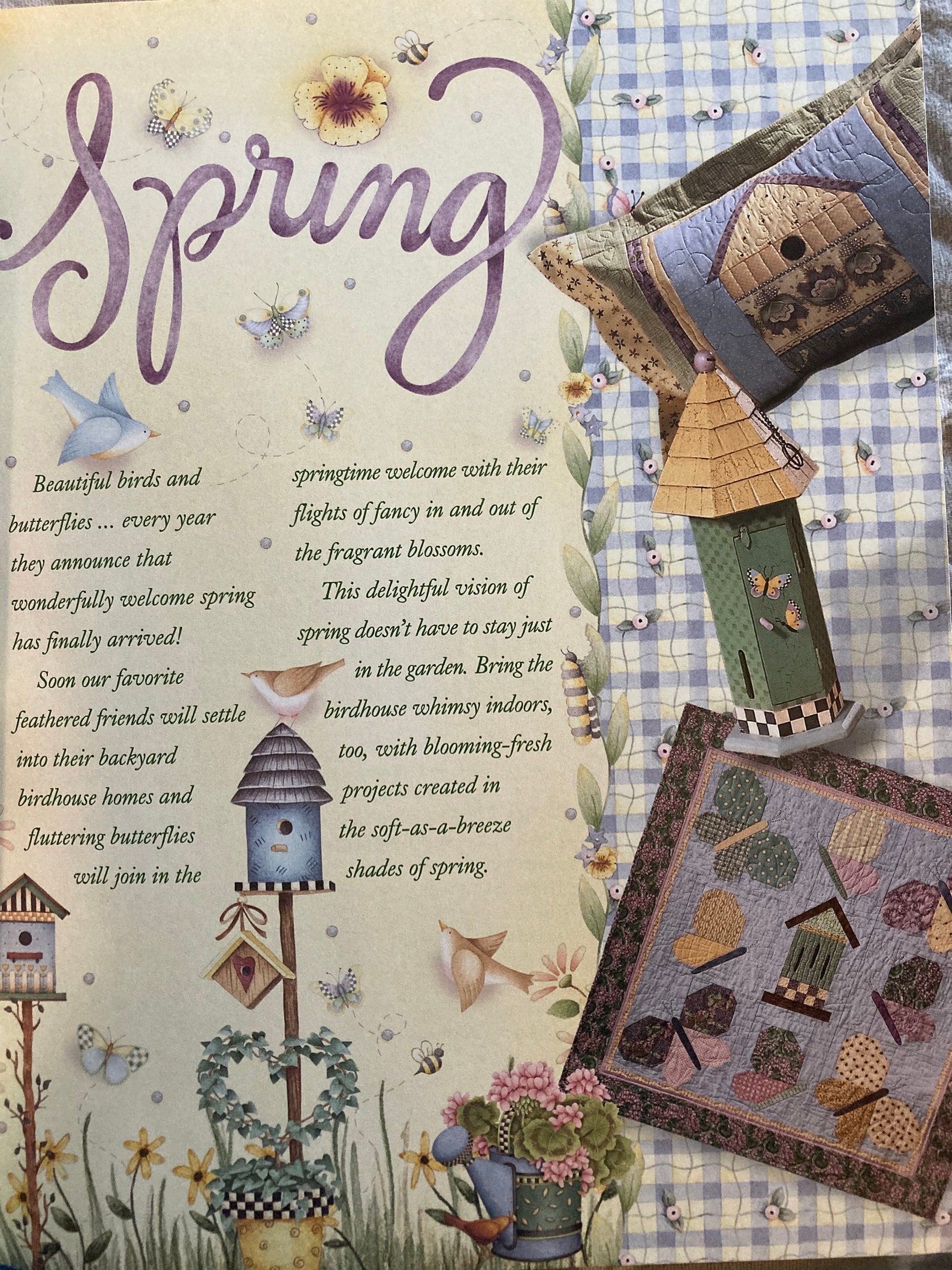 Debbie Mumm Mumms the Word Birdhouses for Every Season Book Quilting ...
