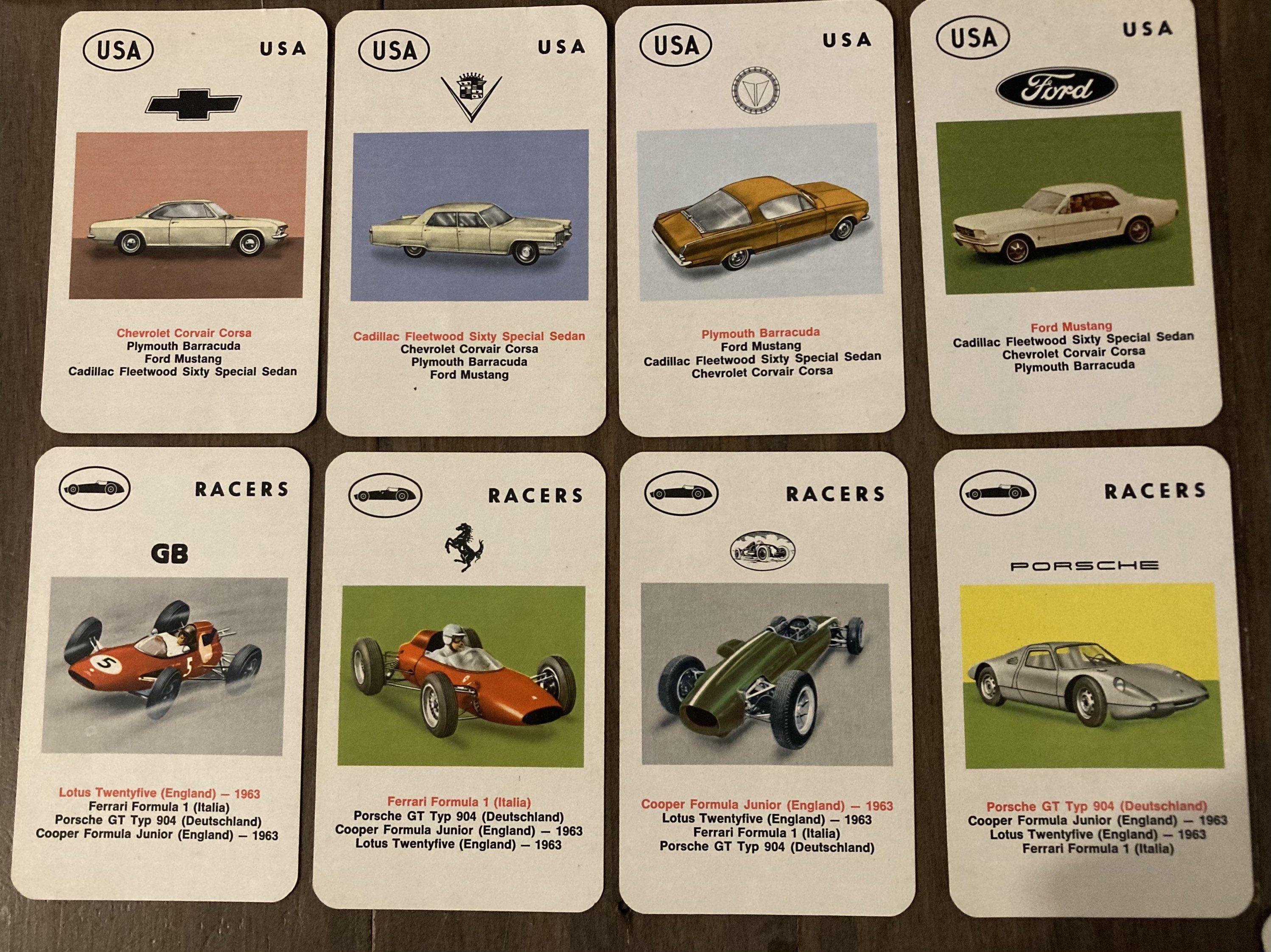 Art & Collectibles Artist Trading Cards Auto Kwartet Jeu des Autos Auto ...