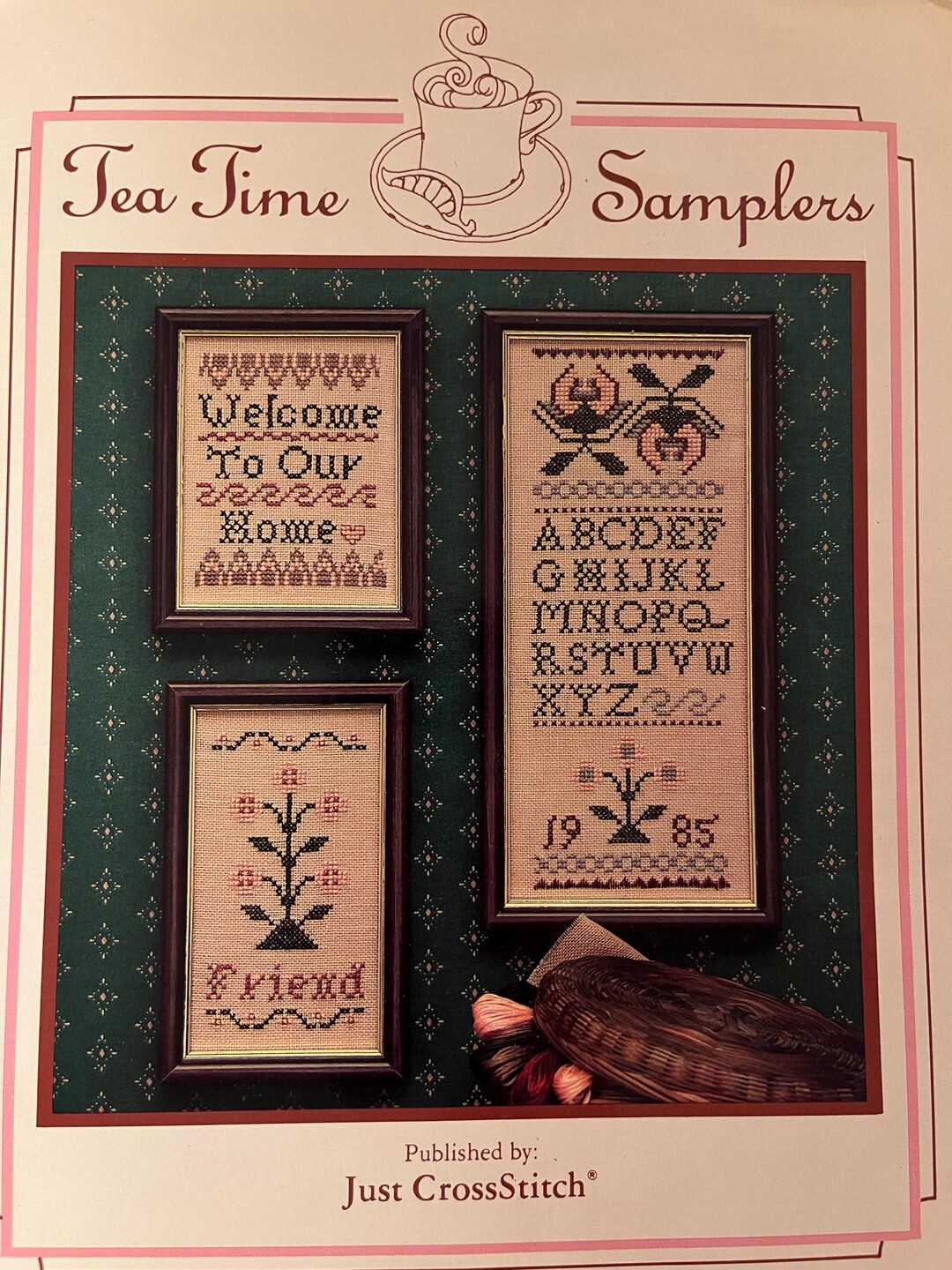 Tea Time Sampler - Cross Stitch Pattern - Original Pamphlet - Etsy