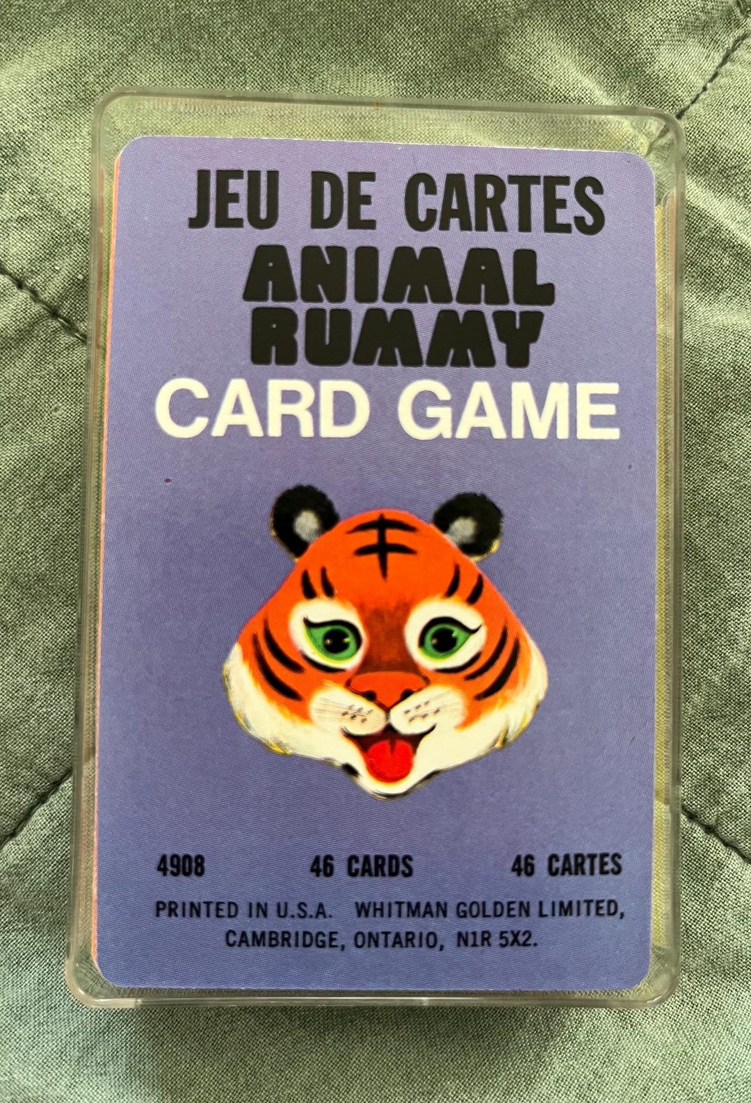 Vintage ANIMAL RUMMY Card Game - Etsy