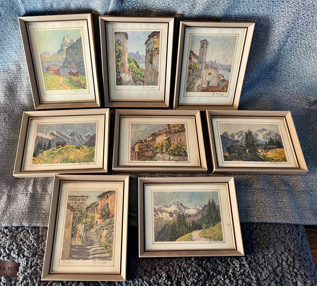 Fritz Meijer Artist - Vintage Signed Postcards - Set of 8 - Etsy
