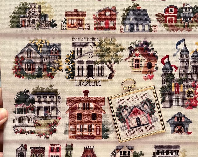 50 Houses to Cross Stitch Pattern - Etsy