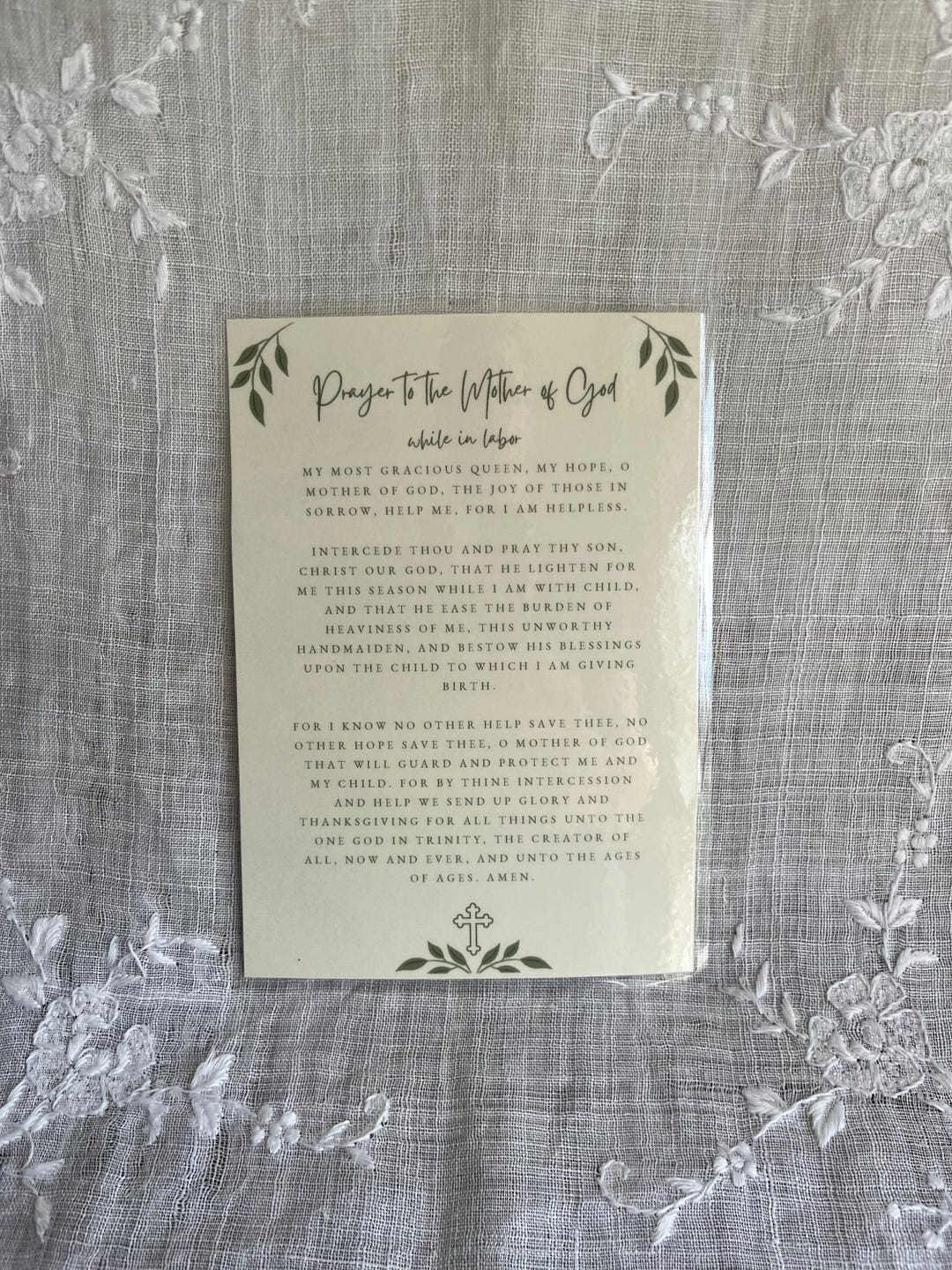 Pregnancy and Birth Prayer Cards for Orthodox Christians - Etsy