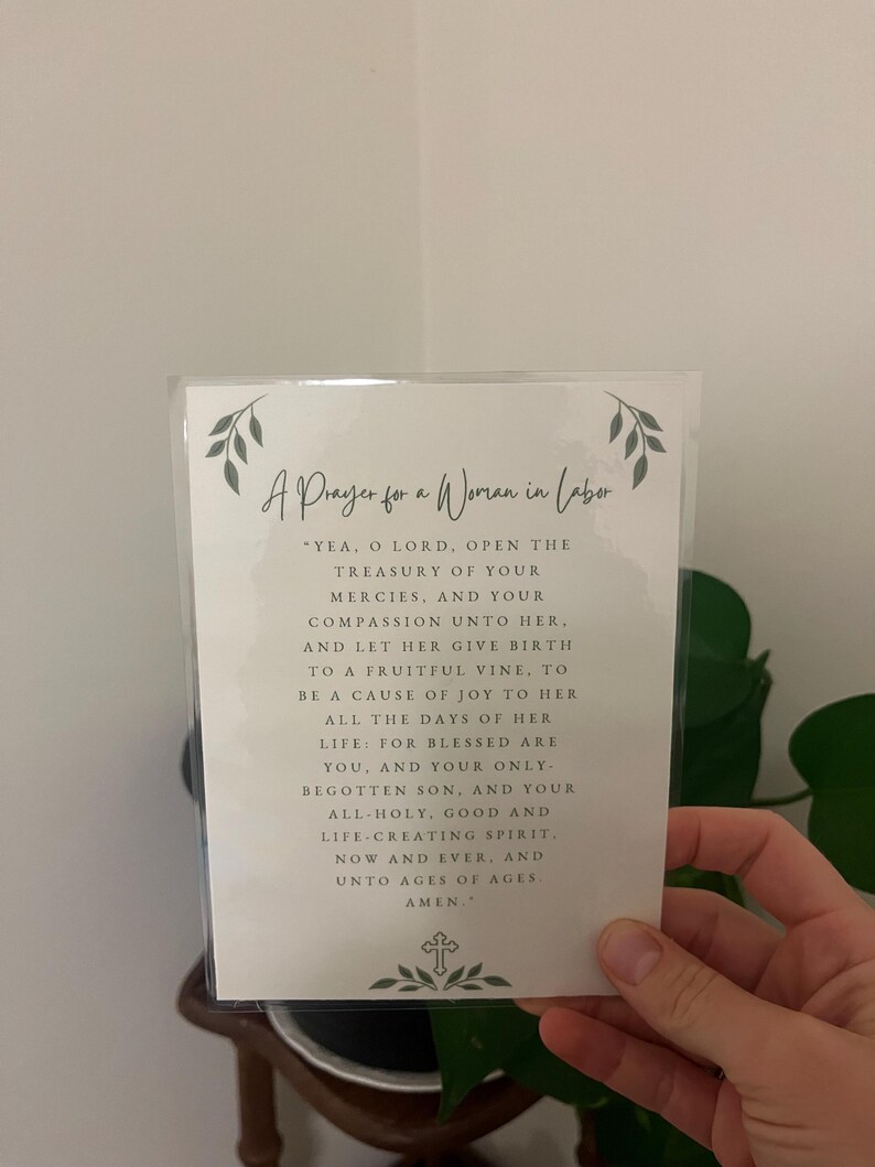 Pregnancy and Birth Prayer Cards for Orthodox Christians - Etsy