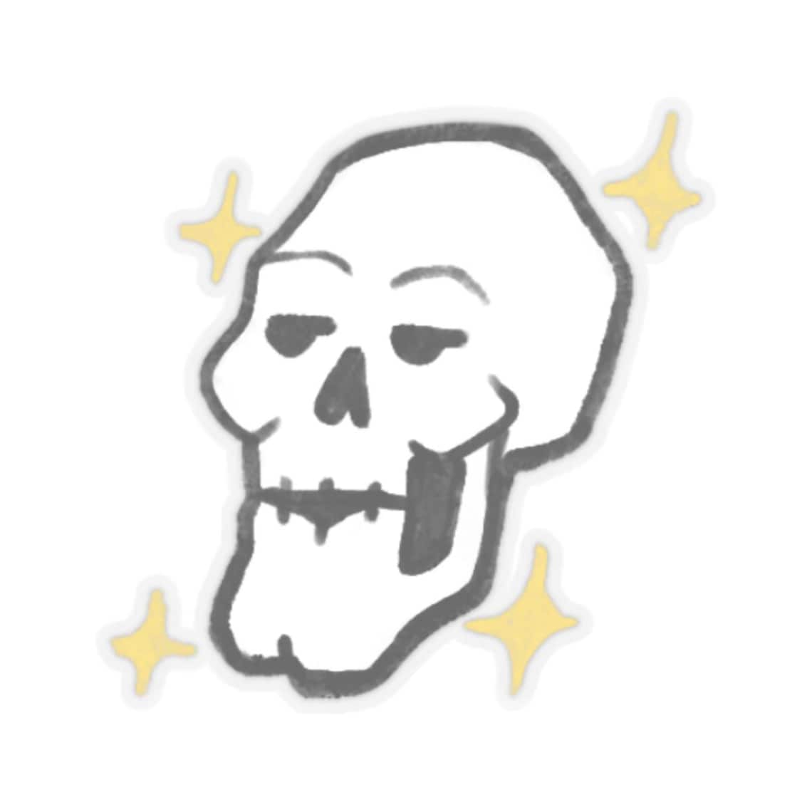 Giga Chad Skeleton Funny Sticker - Etsy