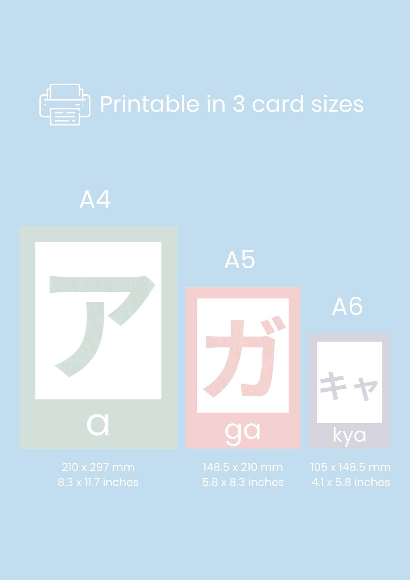 Japanese Katakana Flashcards | Teach or Study Materials Katakana for ...
