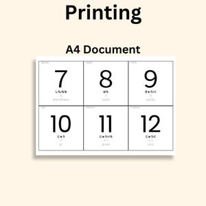 Japanese Numbers 1-100 Simple Compact Flashcards - Etsy