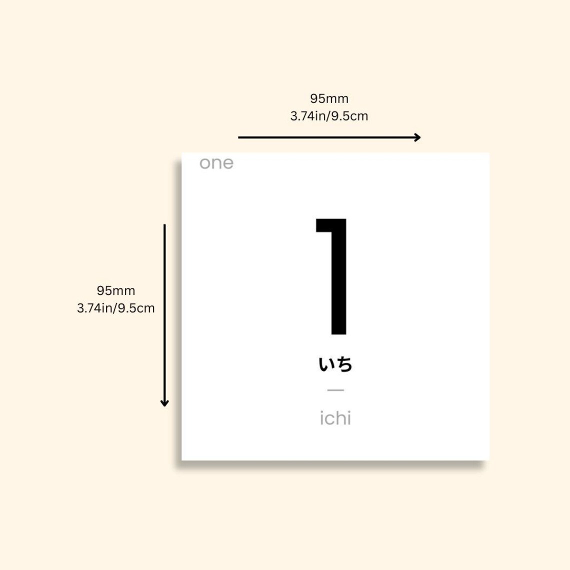 Japanese Numbers 1-100 Simple Compact Flashcards - Etsy