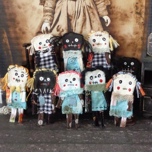 Quirky Primitive Ghost Fabric Scrap Art Doll Fabric Textile - Etsy