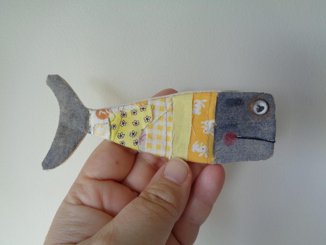 Yellow Textile Whale Fish Woollybuttbears Something Fishy BJD Friend ...