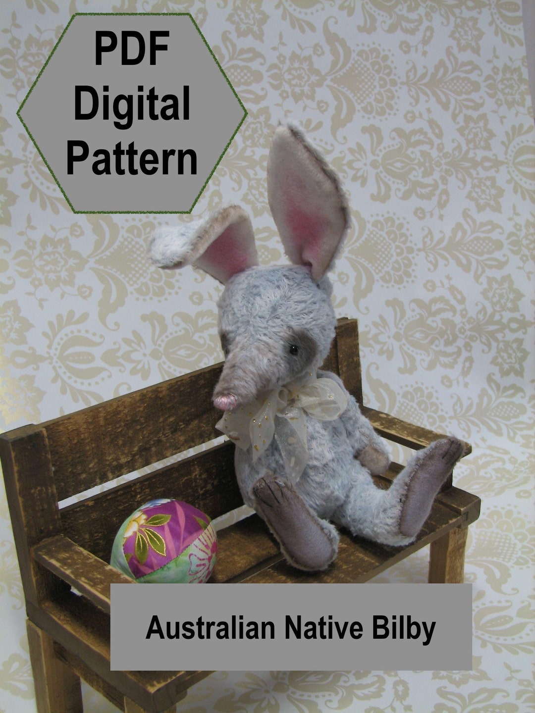 PDF Pattern for Bilby by Woollybuttbears, Sew Your Own, Diy, Easter ...