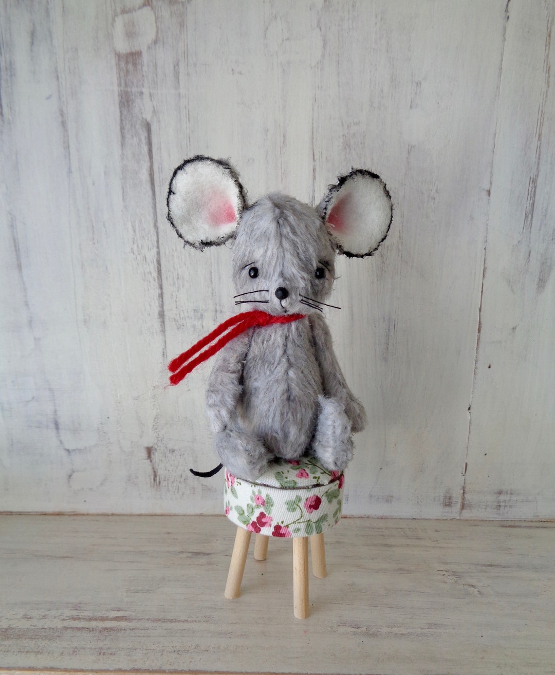 Max the Mouse Teddy Bear by Woollybuttbears Doll Friend Dollhouse OOAK ...