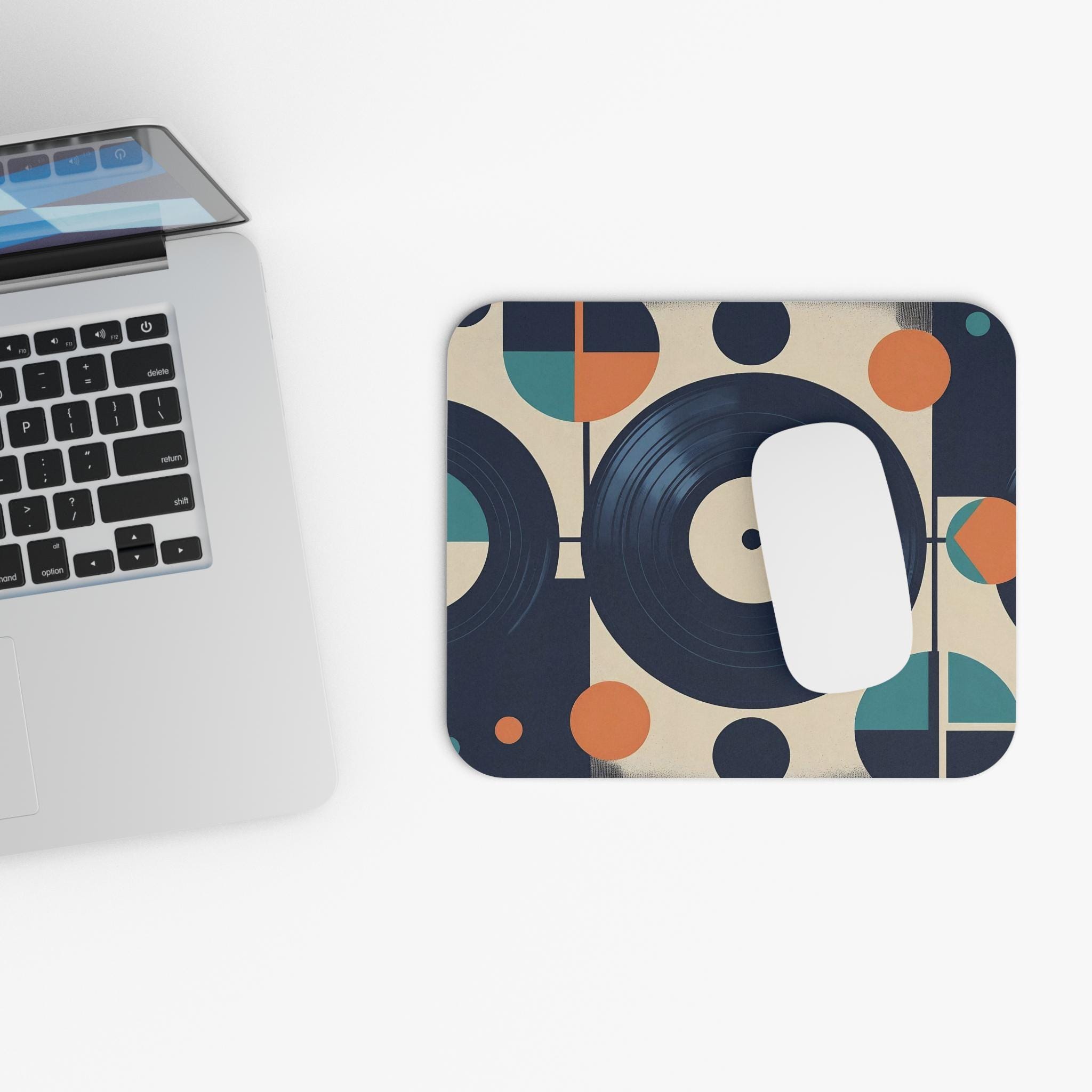 Retro Vinyl Record Mouse Pad: Jazz Art Desk Accessory for Music Lovers ...