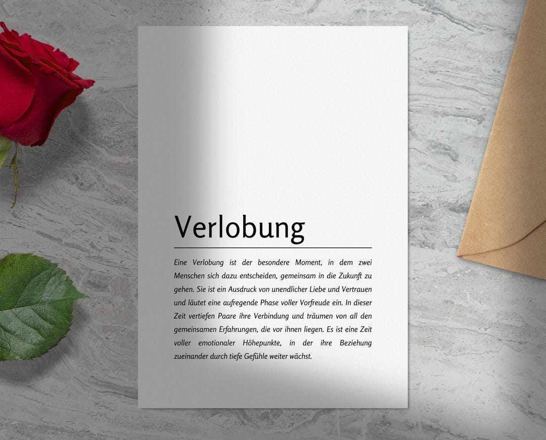 Engagement Card Template: Customizable Minimalist Design (PDF, PNG) - Etsy