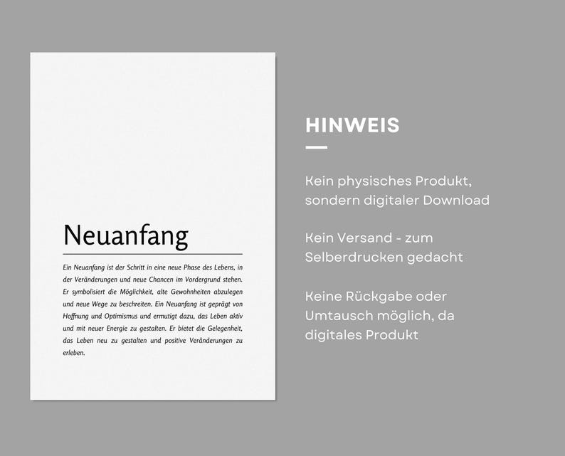 Neuanfang Card: Printable A6 A5 A4 Template (canva Editable, PDF, PNG ...