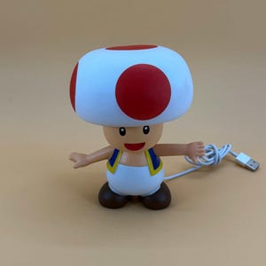 6" Nintendo Toad Desk Lamp Light - Etsy