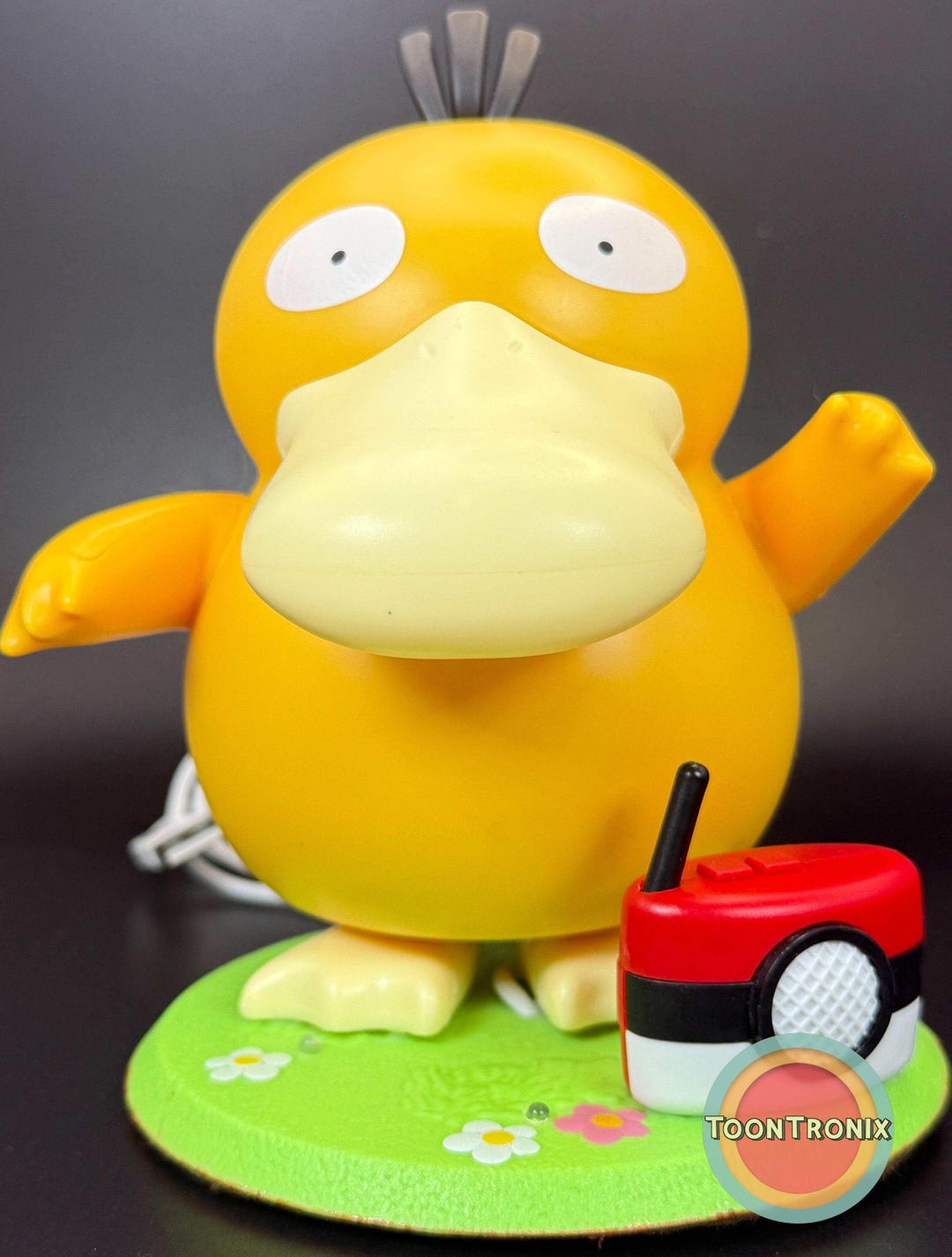 6" Psyduck Statue Pokemon Desk Lamp With Moving Body/arms & Music Light ...