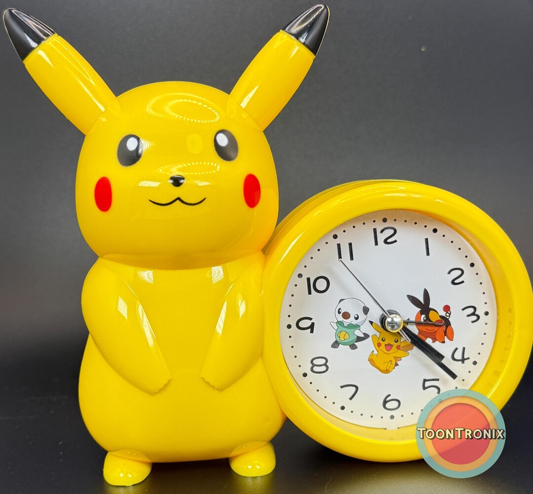 6" Pikachu Alarm Clock & Lamp - Etsy