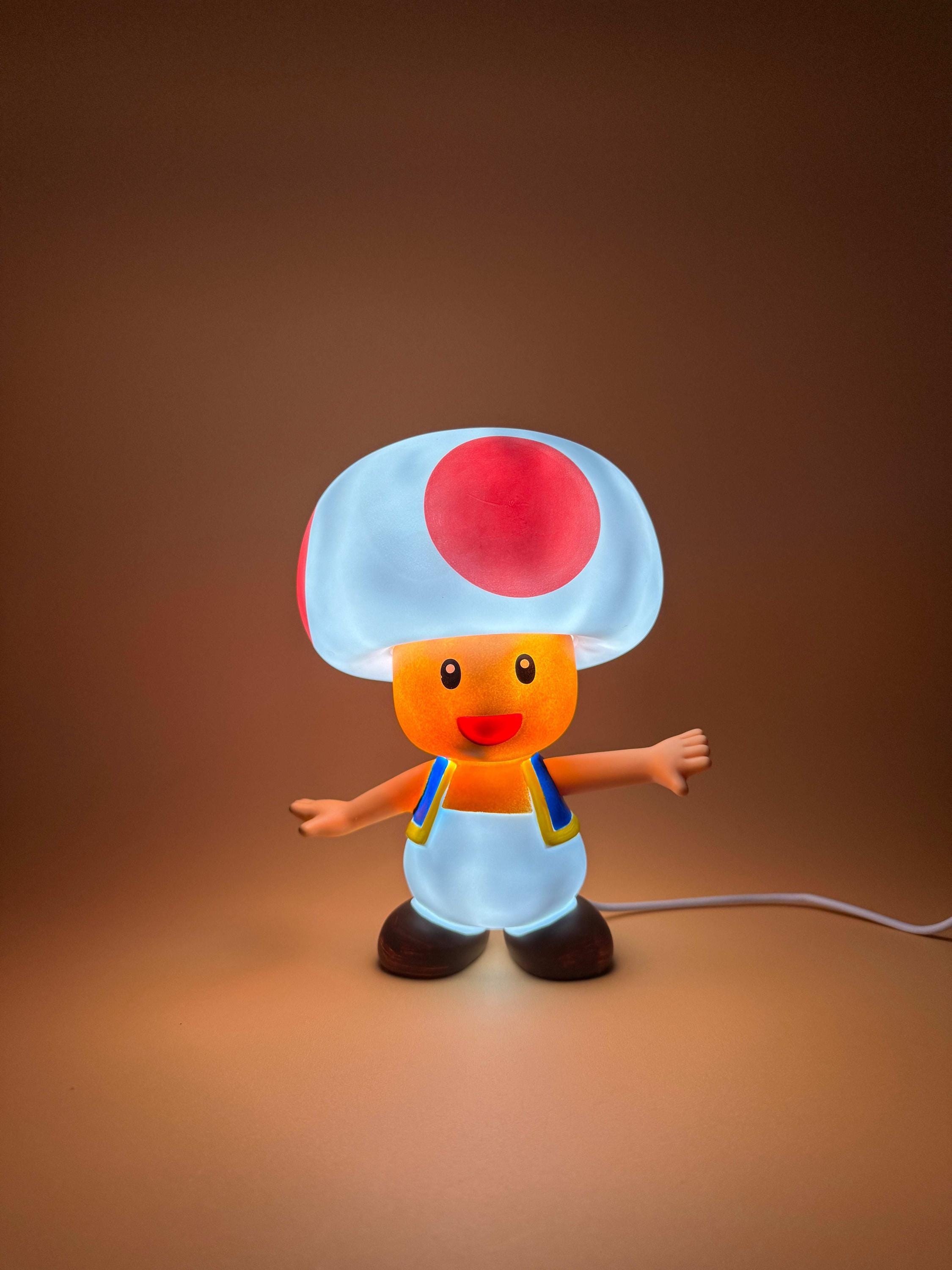 6" Nintendo Toad Desk Lamp Light - Etsy