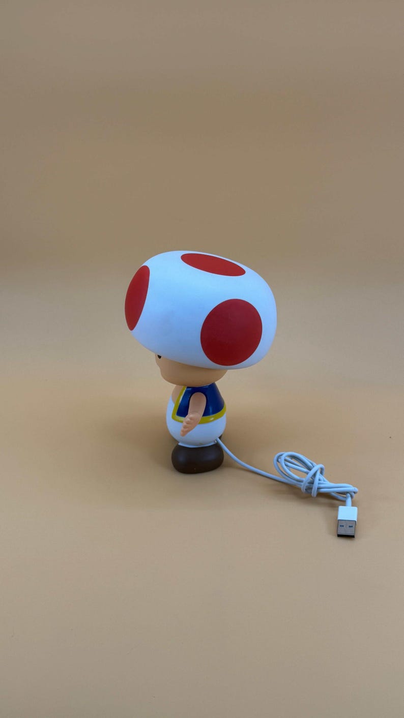 6" Nintendo Toad Desk Lamp Light - Etsy