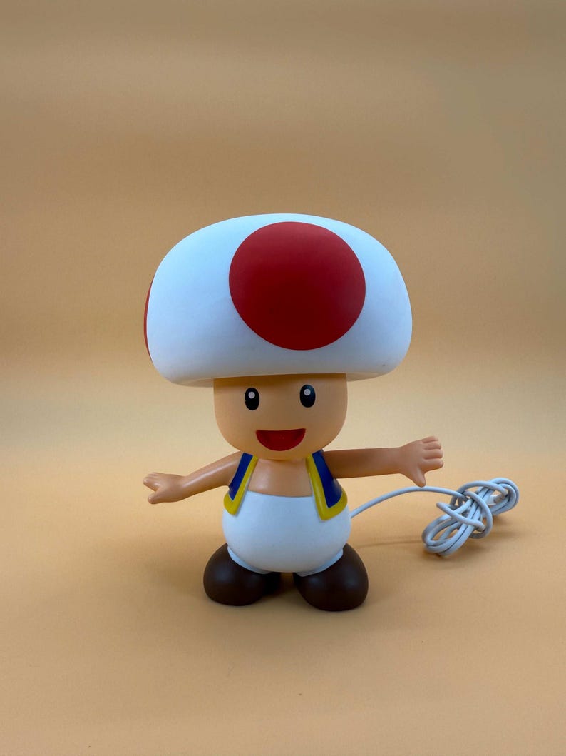 6" Nintendo Toad Desk Lamp Light - Etsy