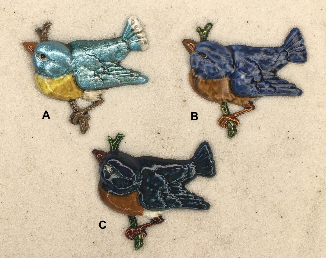 Large Metal Bluebird Pin P-22 - Etsy