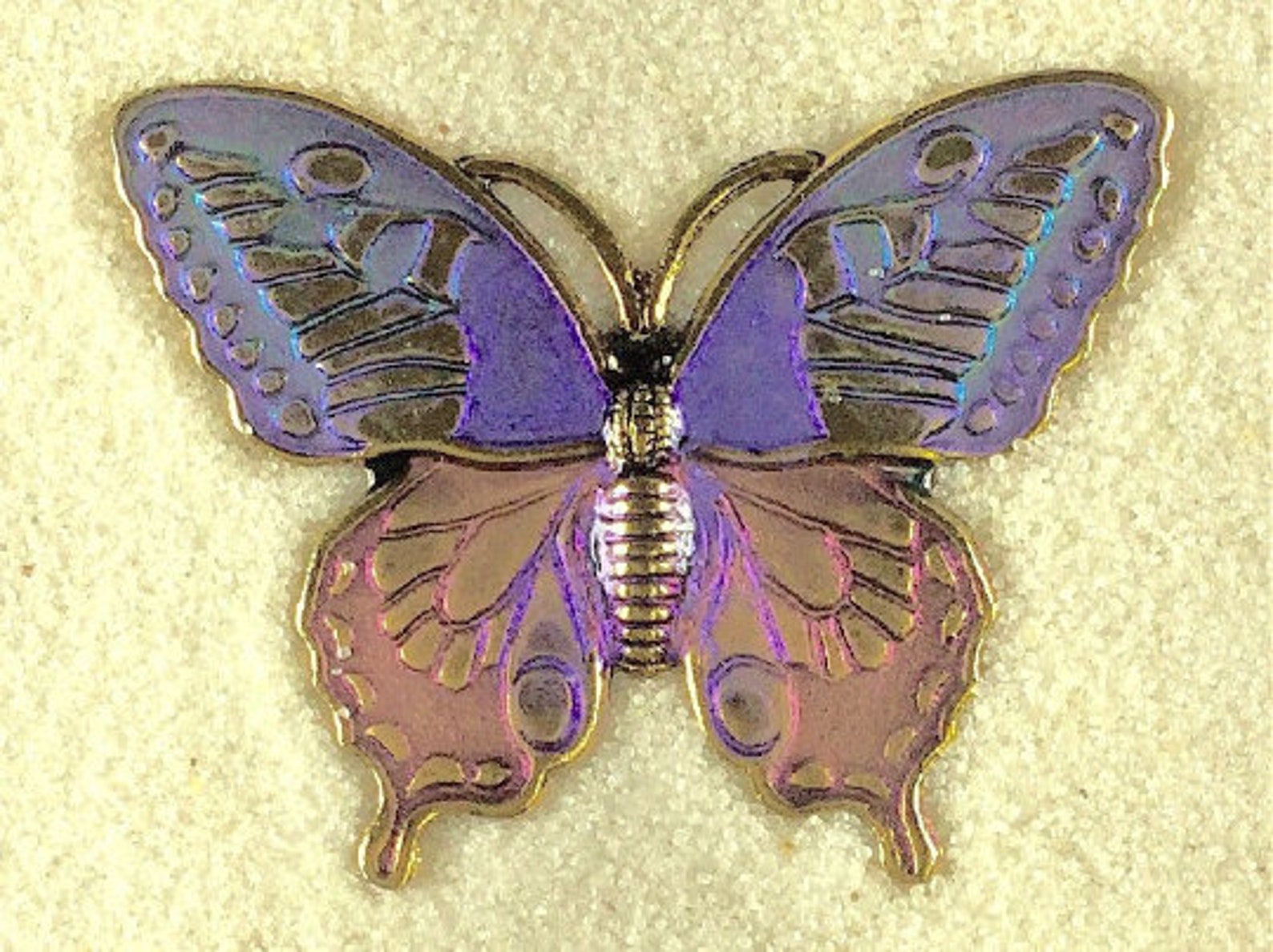 Purple Swallowtail Butterfly Hand Painted 238 for - Etsy