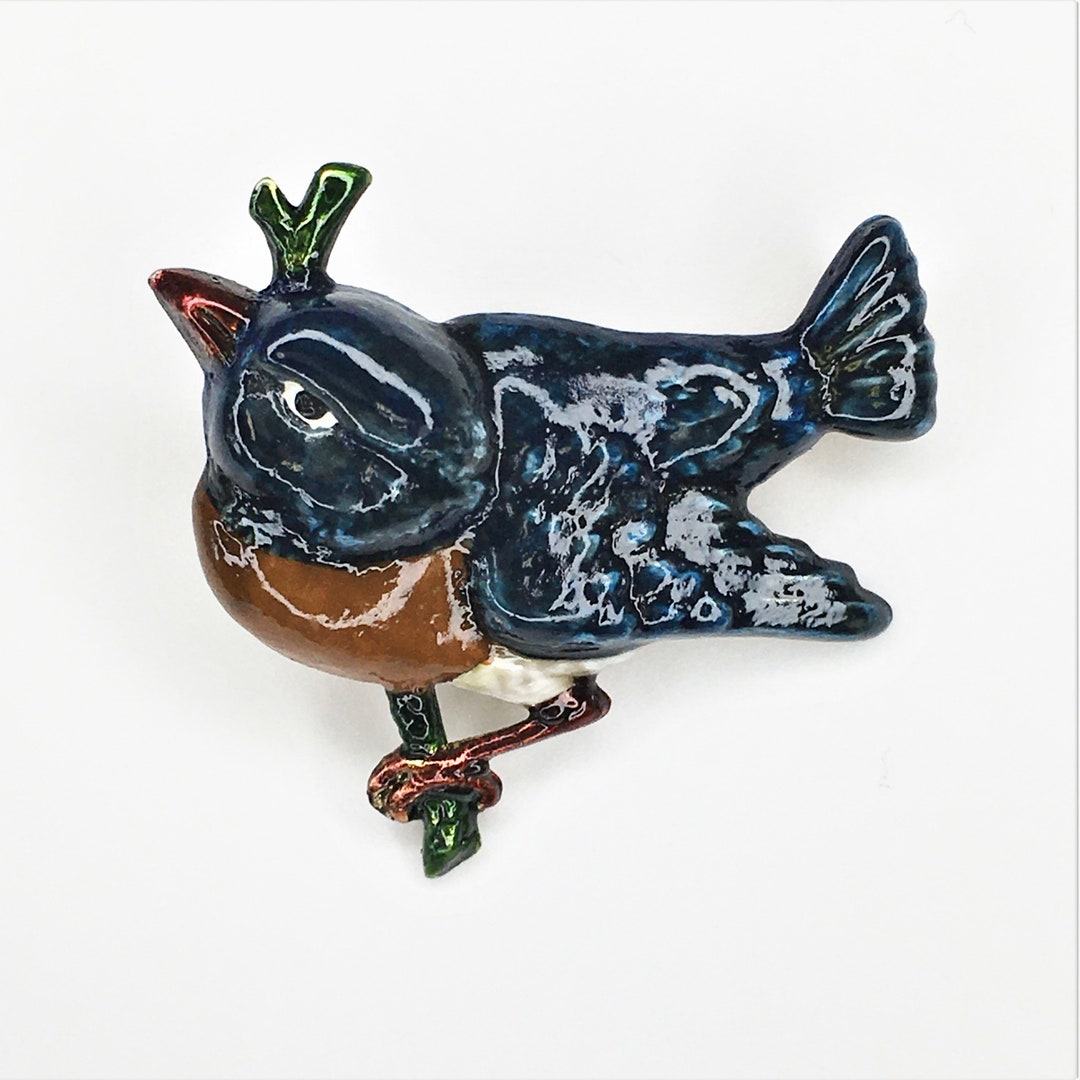 Large Metal Bluebird Pin- P-22, Dark Blue - Etsy