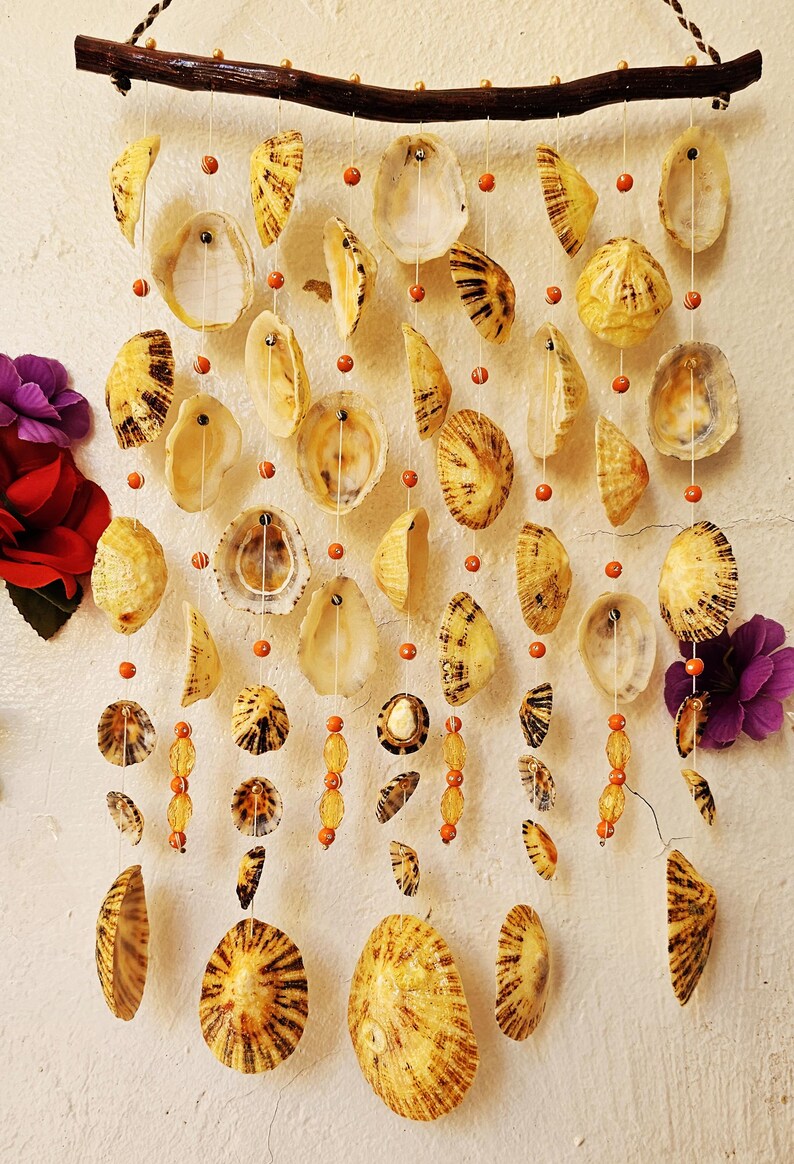 Handcrafted Seashell Wind Chimes, Coastal Boho Decor, Perfect Gift for ...