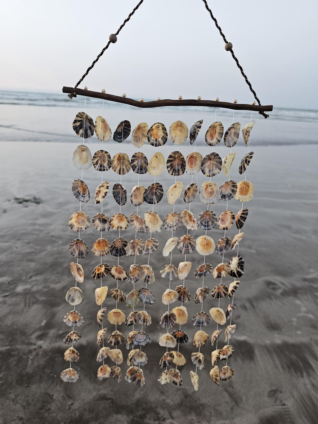 Seashell Wind Chime, Coastal Wall Hanging, Nautical Home Decor, Shell ...