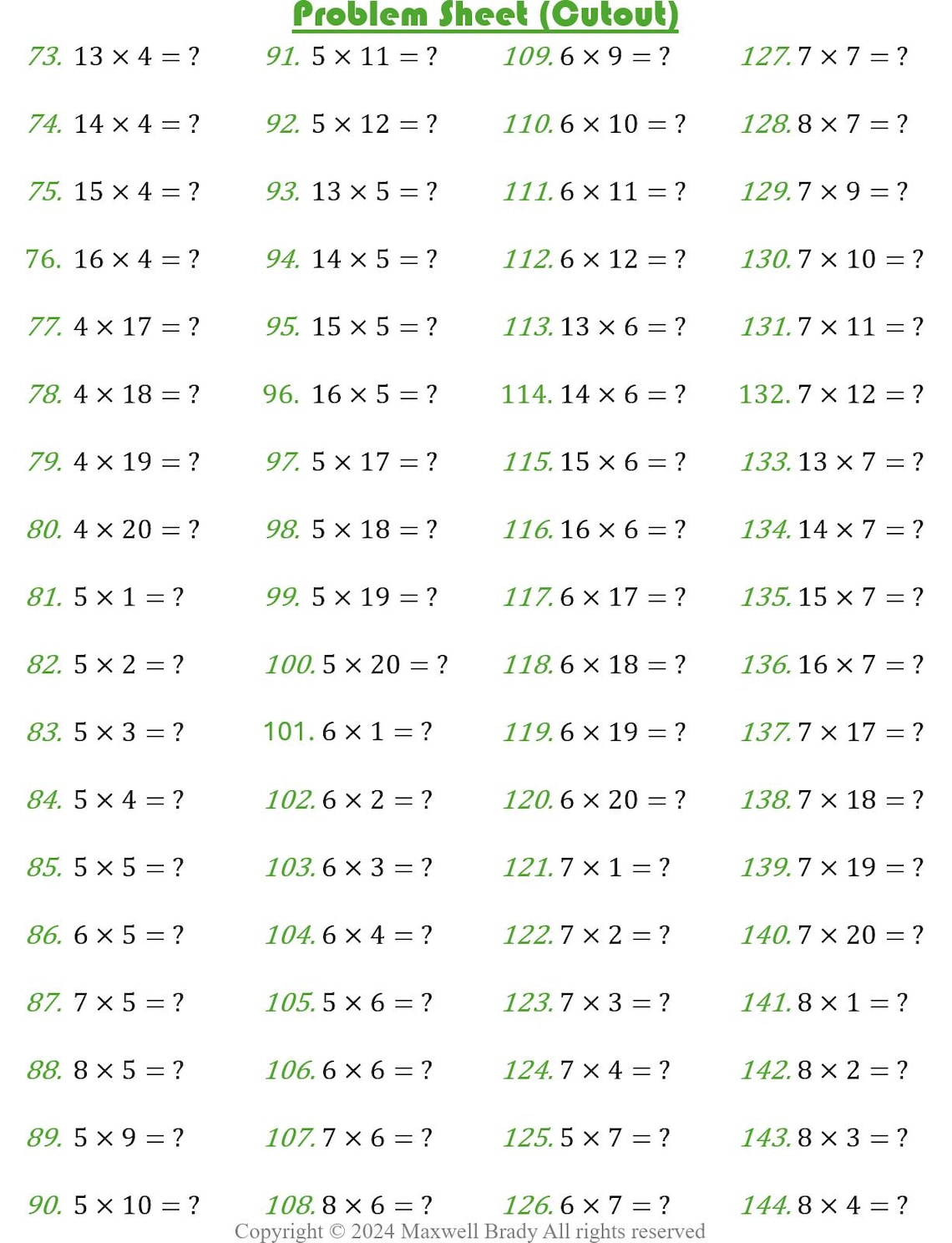Soccer Math - Math Multiplication Worksheets - Soccer - Sports - Etsy