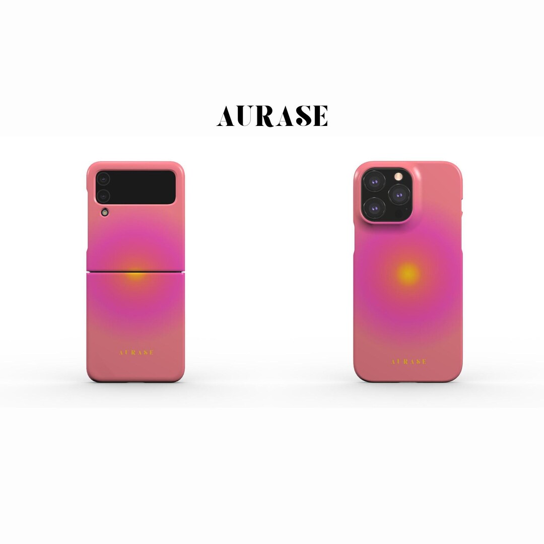 Aesthetic Color Transition Phone Case iPhone 16 15 14 Samsung Z Flip 6 ...