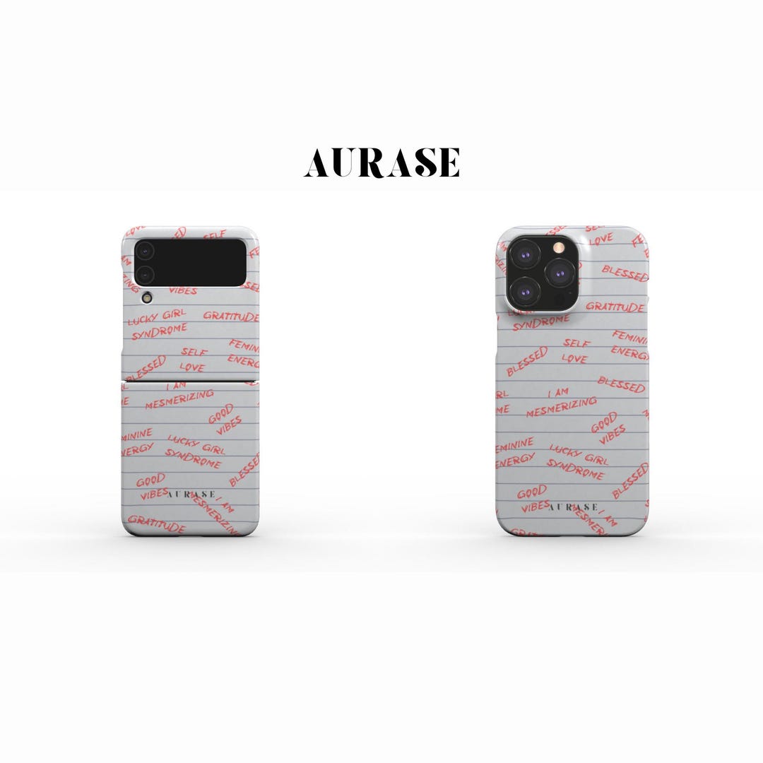 Aesthetic Lucky Girl Syndrome Phone Case iPhone 15 14 13 12 Samsung Z ...