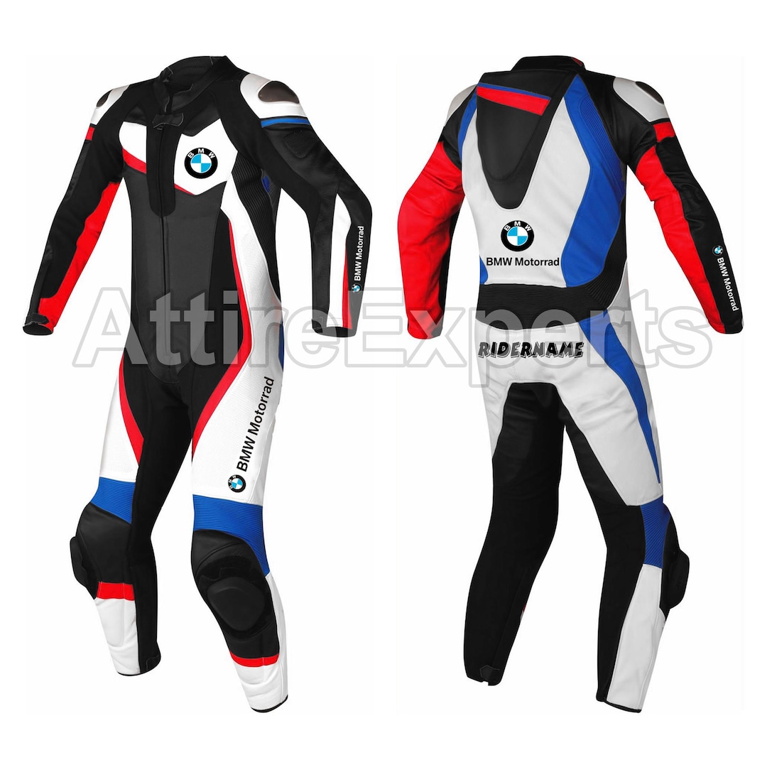 Customized BMW Leather Motorcycle Suit One Piece Motorbike Racing Suit ...