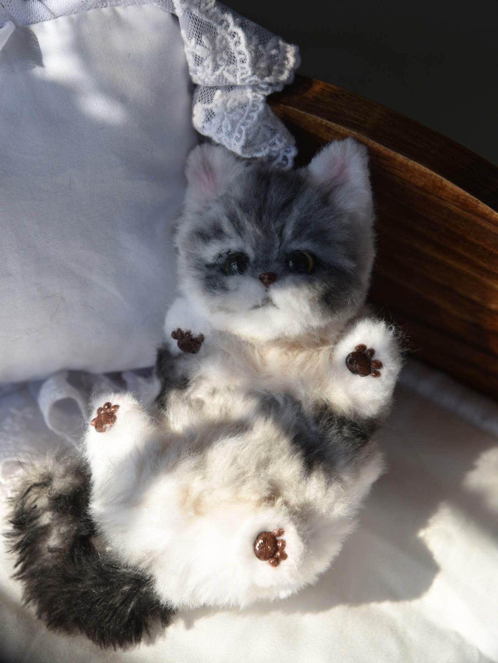 Custom Cat Plush Realistic Kitten Toy Personalized Stuffed Animal ...