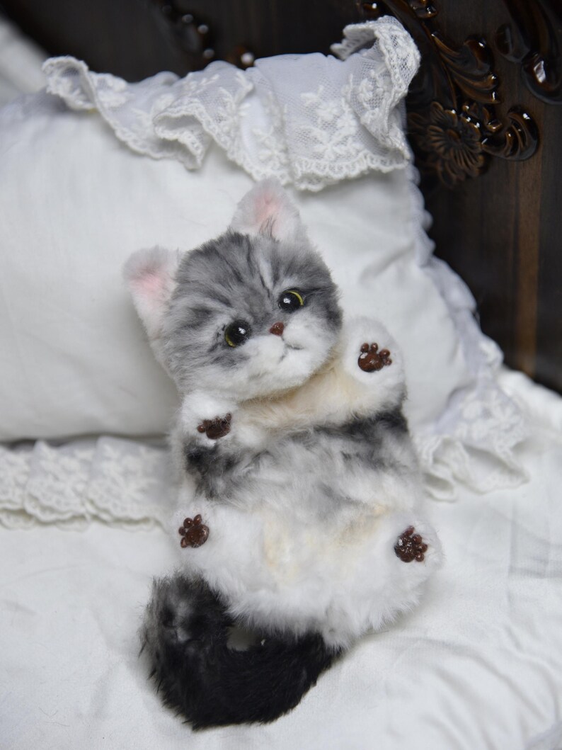 Custom Cat Plush Realistic Kitten Toy Handmade Simulated Plush ...