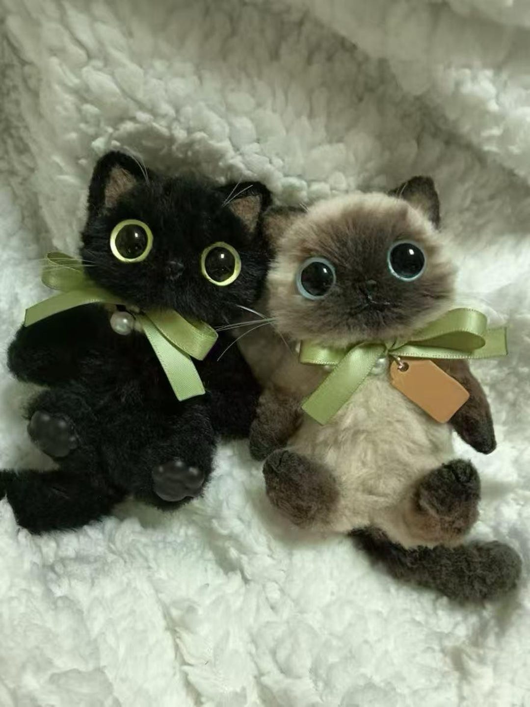 Custom Cat Plush,pocket-sized Doll,handmade Simulated Plush,cat Charm ...