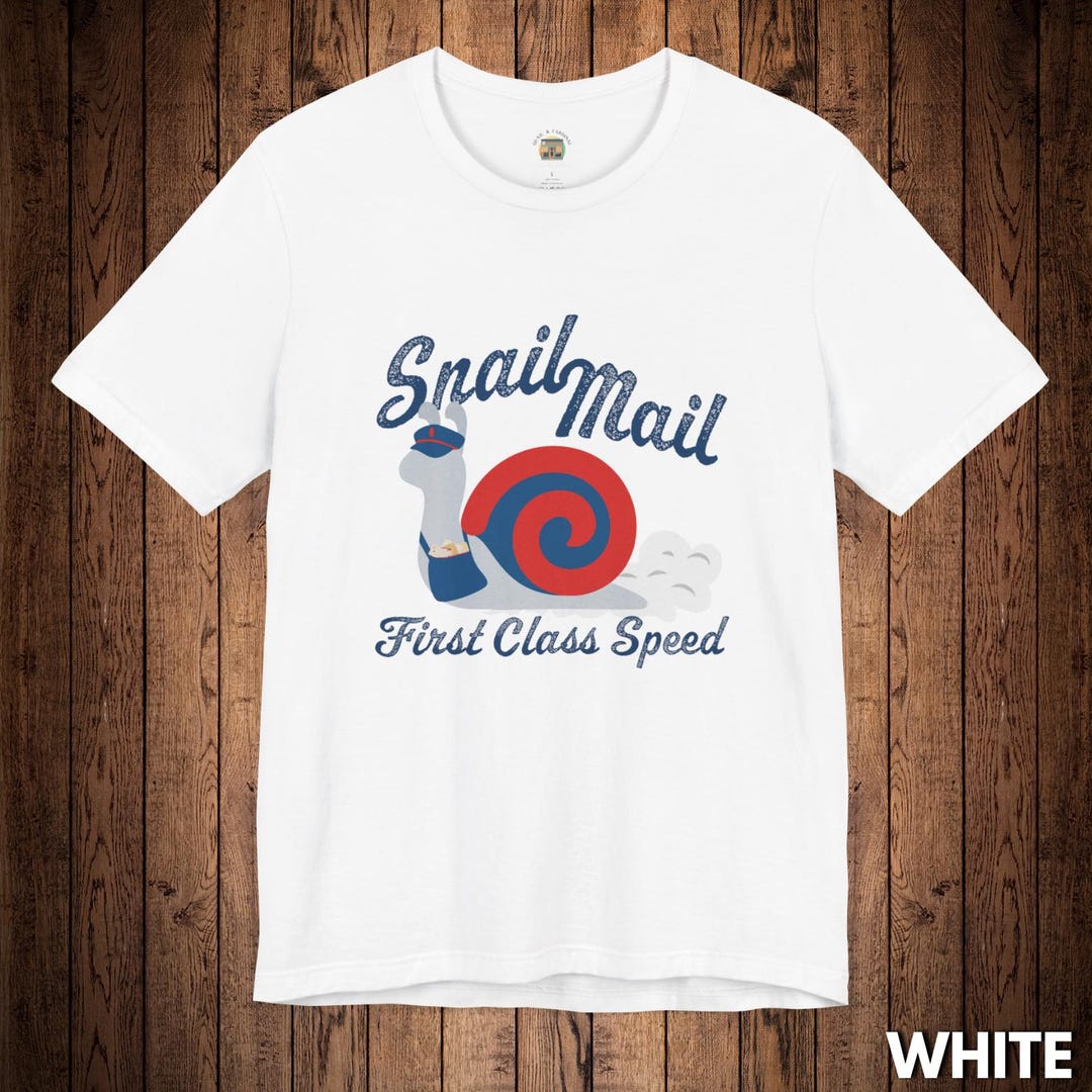 Snail Mail Tee // Funny USPS Route T-shirt, Postal Worker Gift - Etsy