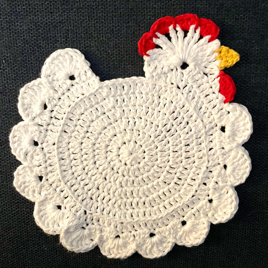 Crochet Chicken Potholder Pattern - Etsy