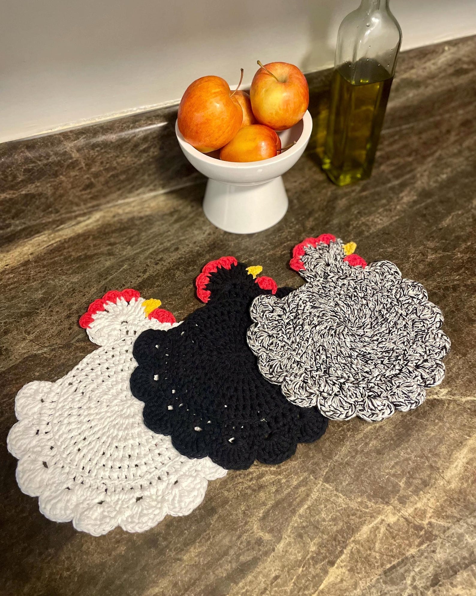 Crochet Chicken Potholder Pattern - Etsy