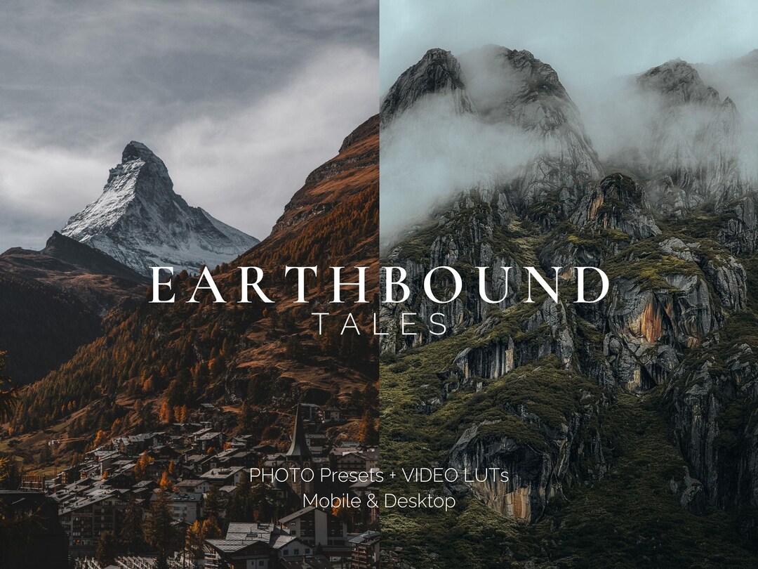 35 Earthbound Tales Lightroom Presets and Luts, Natural Earthy Tones ...