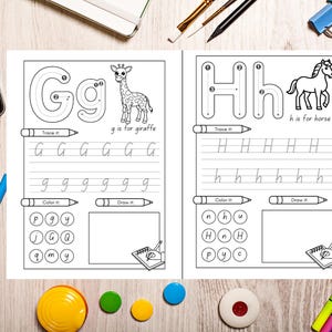 Animal-themed Letter Tracing Activity for Kids, Fun Alphabet Practice ...
