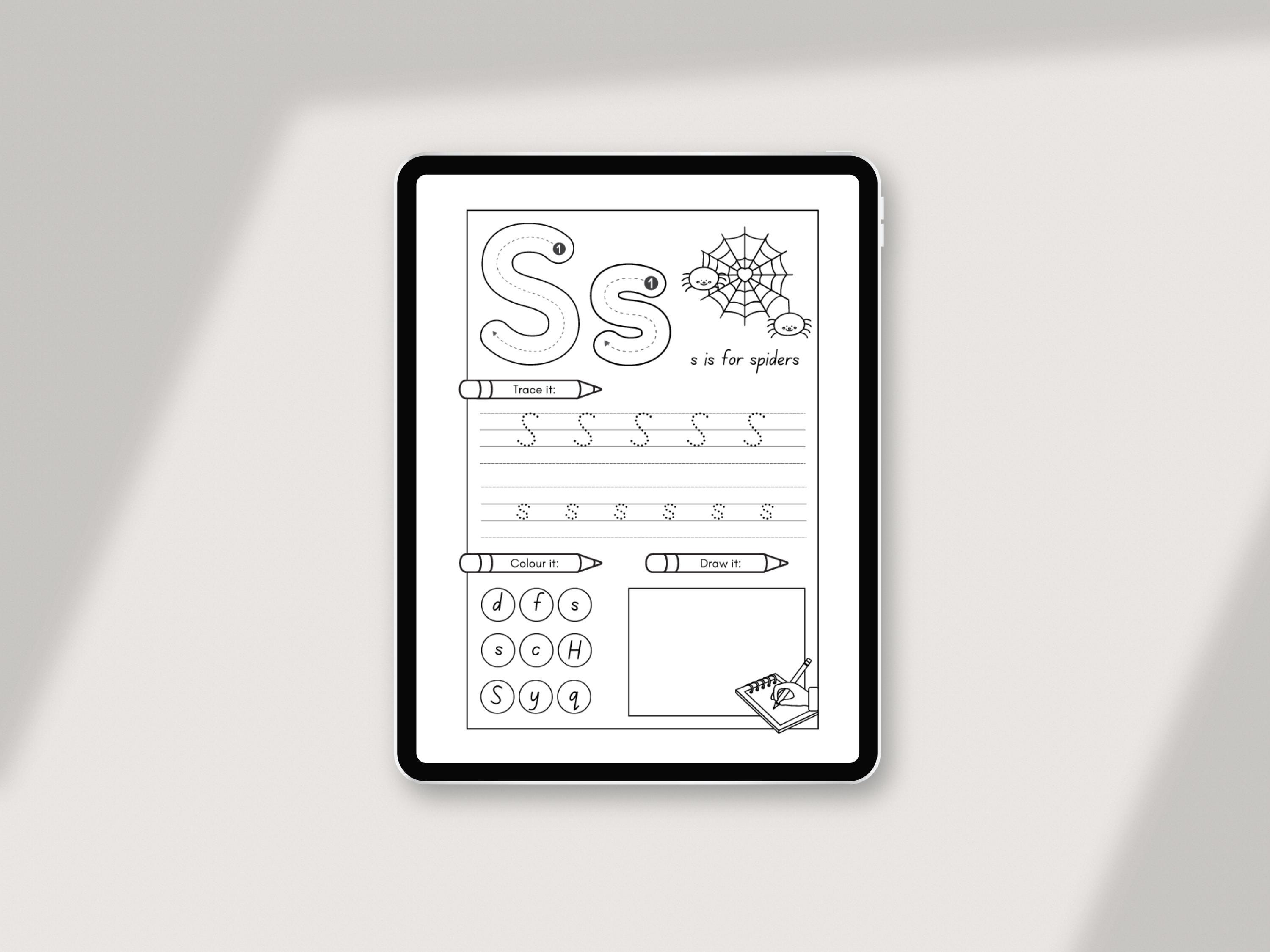 Halloween Alphabet Tracing Worksheets, Fun Spooky Letters, Printable ...