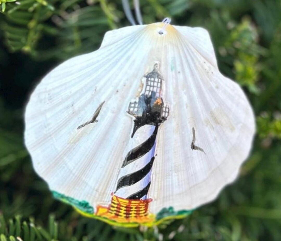 Seashell Lighthouse Ornament - Etsy