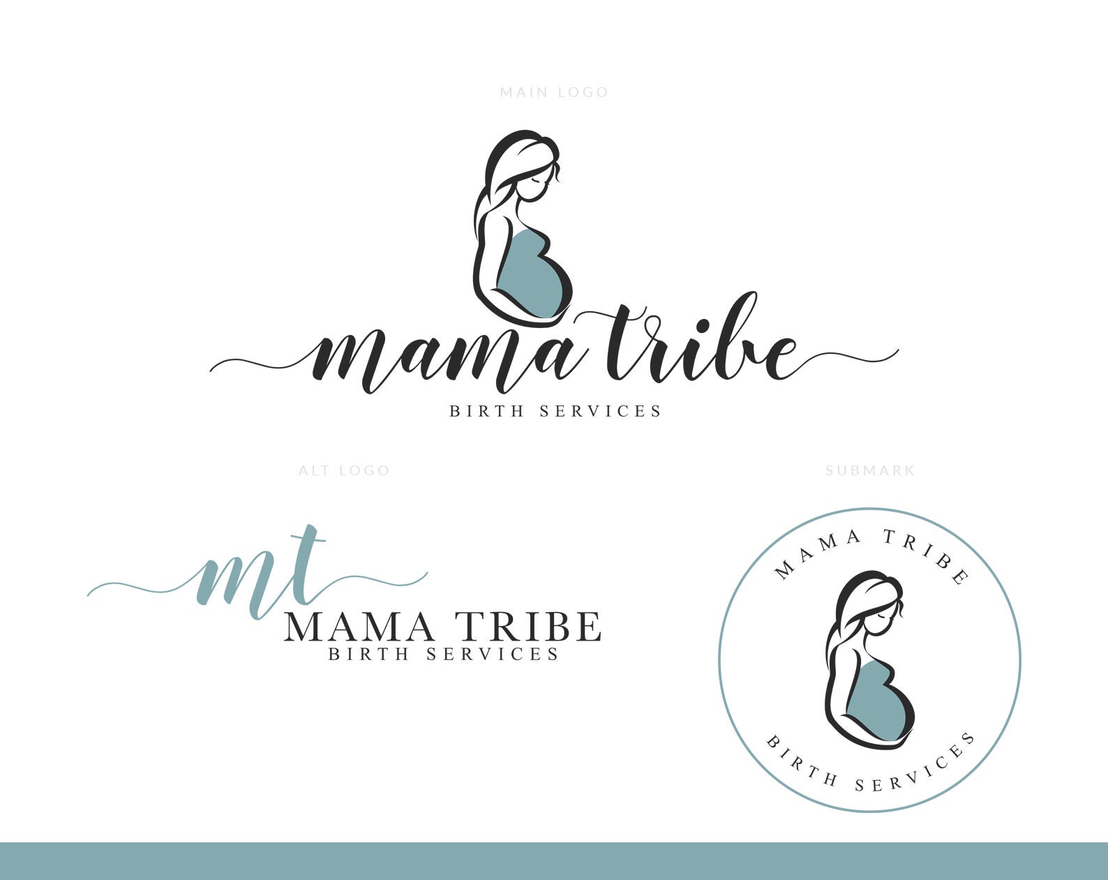 Baby Logo Branding Kit Watermark Logo Business Logo Birthing Logo Logo ...