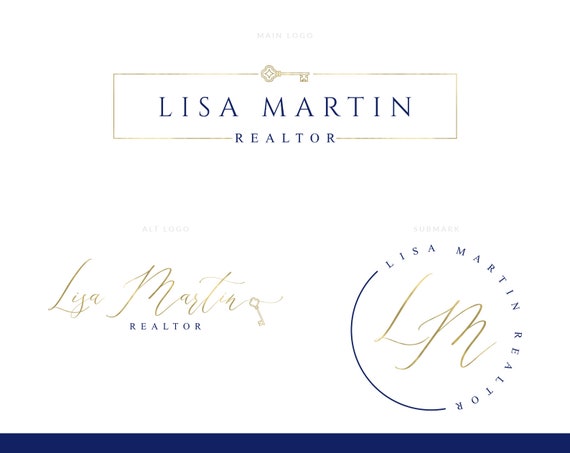Navy Blue Realtor Logo Design Real Estate Logo Minimal Logo Keller ...