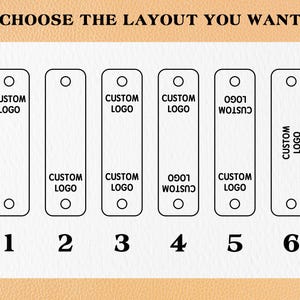 Custom Personalized Leather Labels, Leather Tags, Multi-sized Labels ...